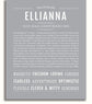Ellianna | Name Art Print – Name Stories