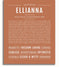 Ellianna | Name Art Print – Name Stories