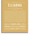 Ellianna | Name Art Print – Name Stories