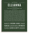 Ellianna | Name Art Print – Name Stories