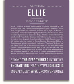 Ellie | Name Art Print – Name Stories