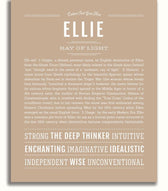 Ellie | Name Art Print – Name Stories
