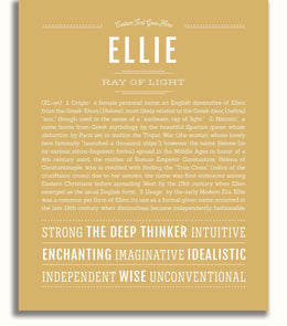 Ellie | Name Art Print – Name Stories