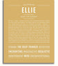 Ellie | Name Art Print – Name Stories