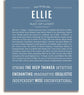 Ellie Personalized Name Meaning Art Prints – Name Stories