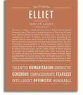 Elliet | Name Art Print – Name Stories
