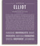 Elliot Personalized Name Meaning Art Prints – Name Stories