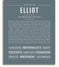 Elliot Personalized Name Meaning Art Prints – Name Stories