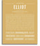 Elliot (female) | Name Art Print – Name Stories