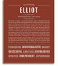 Elliot Personalized Name Meaning Art Prints – Name Stories