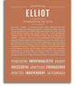 Elliot Personalized Name Meaning Art Prints – Name Stories