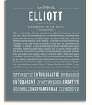 Elliott (female) | Name Art Print – Name Stories