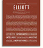 Elliott (female) | Name Art Print – Name Stories