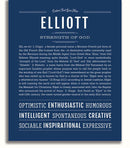 Elliott (female) | Name Art Print – Name Stories