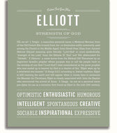 Elliott (male) | Name Art Print – Name Stories