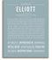 Elliott Personalized Name Meaning Art Prints – Name Stories
