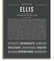 Ellis (male) | Name Art Print – Name Stories