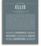 Ellis (male) | Name Art Print – Name Stories