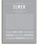 Elmer | Name Art Print – Name Stories