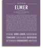 Elmer | Name Art Print – Name Stories