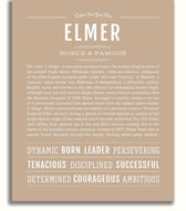 Elmer | Name Art Print – Name Stories