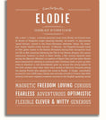Elodie | Name Art Print – Name Stories