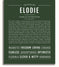 Elodie | Name Art Print – Name Stories
