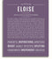 Eloise Personalized Name Meaning Art Prints – Name Stories