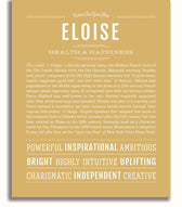 Eloise | Name Art Print – Name Stories