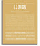 Eloise Personalized Name Meaning Art Prints – Name Stories