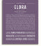 Elora | Name Art Print – Name Stories