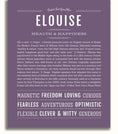 Elouise | Name Art Print – Name Stories