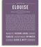Elouise | Name Art Print – Name Stories