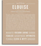 Elouise | Name Art Print – Name Stories