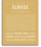 Elouise | Name Art Print – Name Stories