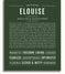 Elouise Personalized Name Meaning Art Prints – Name Stories