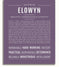 Elowyn | Name Art Print – Name Stories