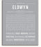 Elowyn | Name Art Print – Name Stories