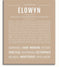 Elowyn Personalized Name Meaning Art Prints – Name Stories