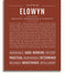 Elowyn | Name Art Print – Name Stories