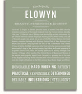 Elowyn | Name Art Print – Name Stories