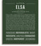 Elsa | Name Art Print – Name Stories