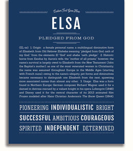Elsa | Name Art Print – Name Stories