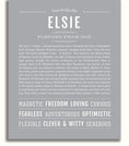 Elsie | Name Art Print – Name Stories