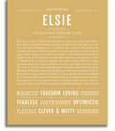 Elsie | Name Art Print – Name Stories