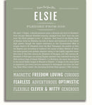 Elsie | Name Art Print – Name Stories