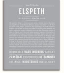 Elspeth | Name Art Print – Name Stories