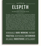 Elspeth | Name Art Print – Name Stories