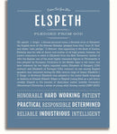 Elspeth | Name Art Print – Name Stories