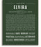 Elvira Personalized Name Meaning Art Prints – Name Stories